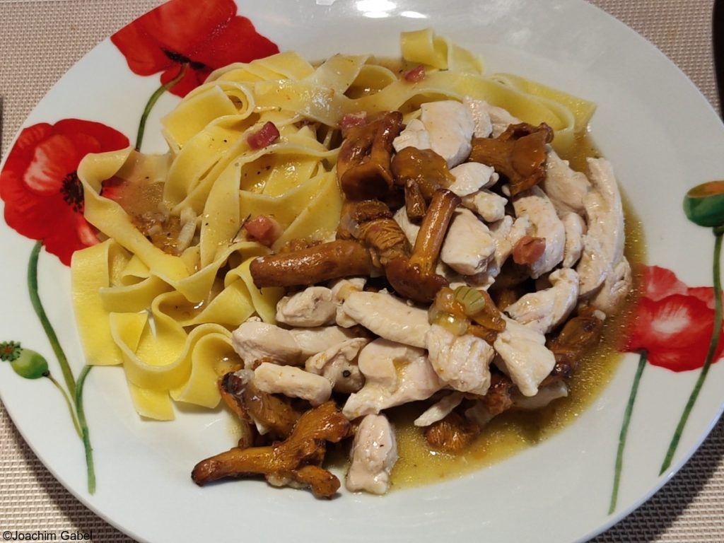 Chicken ragout with noble mushrooms – Hühnerragout mit Edelpilzen ...